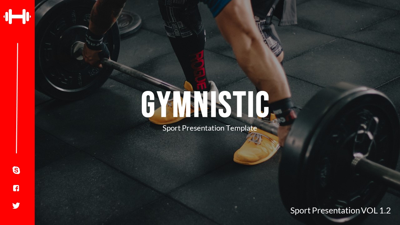 Gymnistik - Fitness and Gym Google Slides Template, Presentation Templates