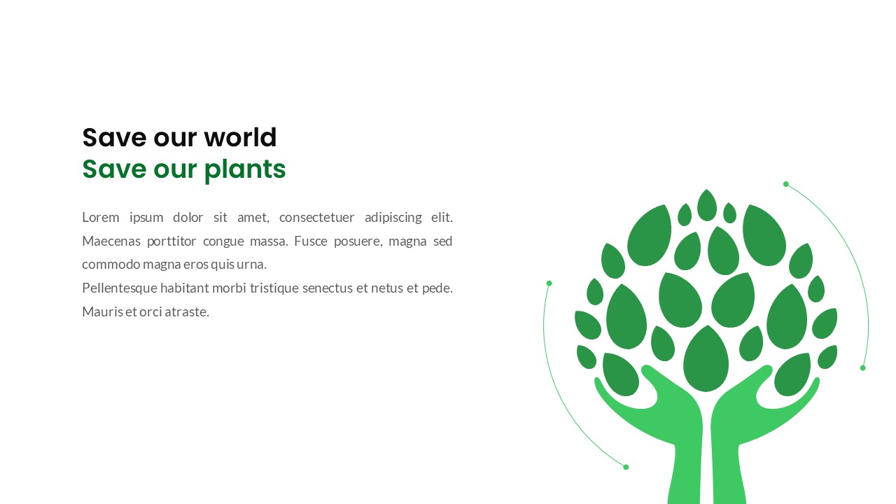 Kaktus - Plant Decoration Powerpoint Template, Presentation Templates