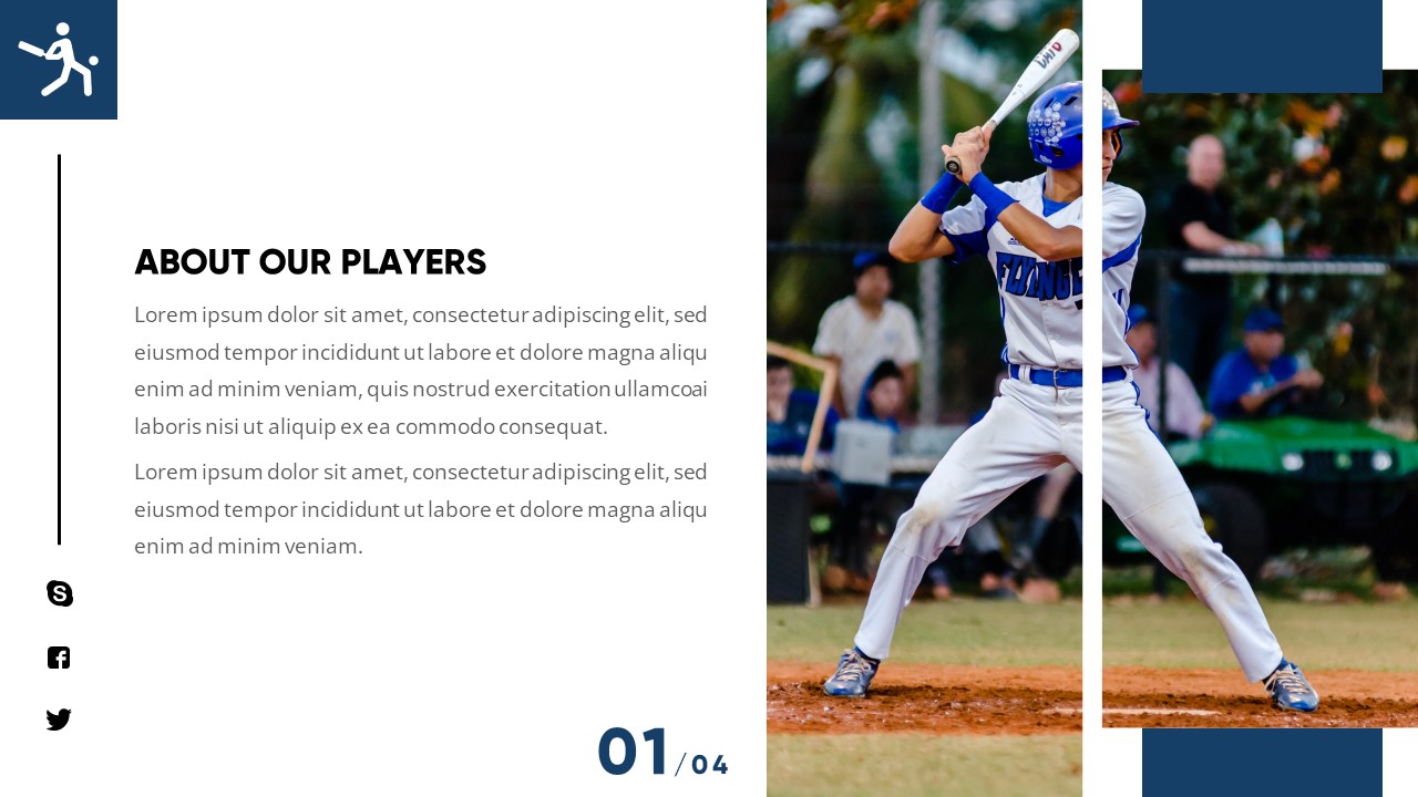 Kasti - Baseball Sport Google Slides Template, Presentation Templates