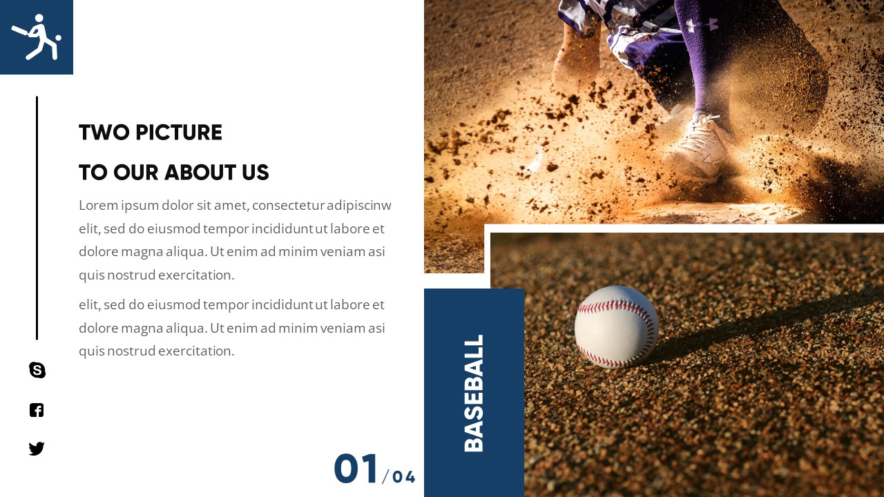 Kasti - Baseball Sport Google Slides Template, Presentation Templates