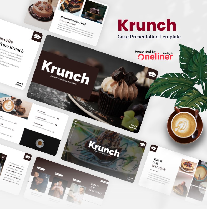 Krunch - Bakery Powerpoint Template, Presentation Templates | GraphicRiver