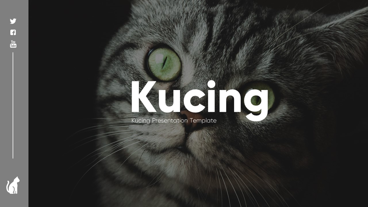 Kucing - Cat Animal Powerpoint Template, Presentation Templates ...