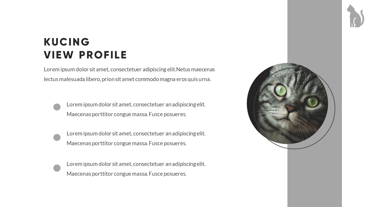 Kucing - Cat Animal Powerpoint Template, Presentation Templates ...