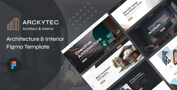 Arckytec – Architecture & Interior Design Figma Template by voidcoders