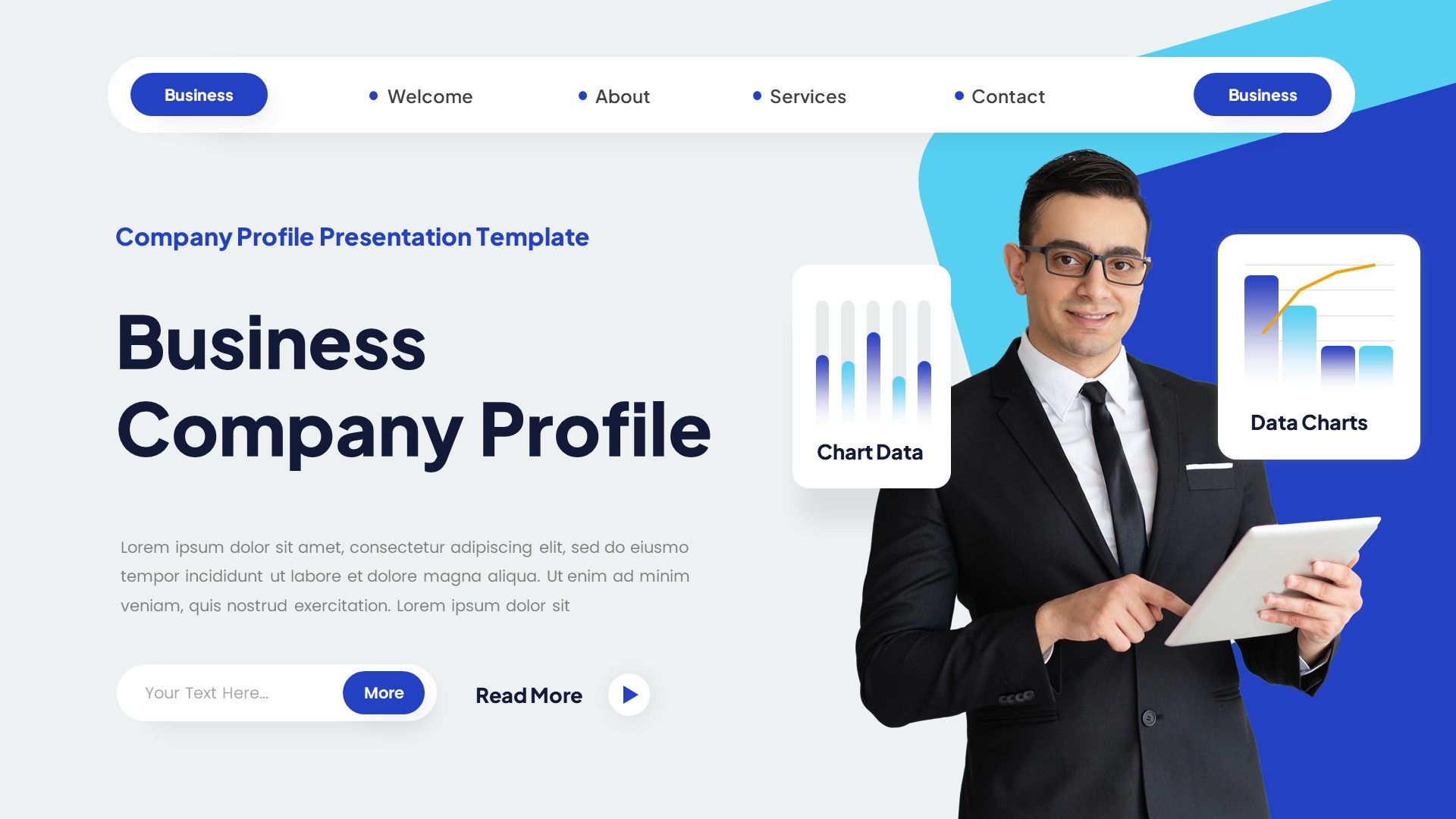 Business Company Profile Powerpoint Template, Presentation Templates