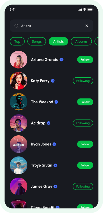 Hotify - Music Streaming App React Native CLI Ui Kit by JsmThemes ...