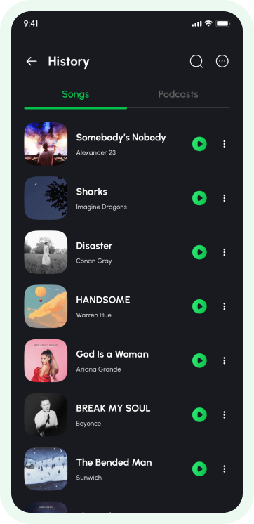 Hotify - Music Streaming App React Native CLI Ui Kit by JsmThemes ...