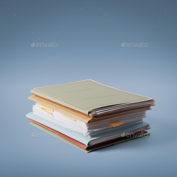 Pile of paperwork and files Stock Photo by stokkete | PhotoDune