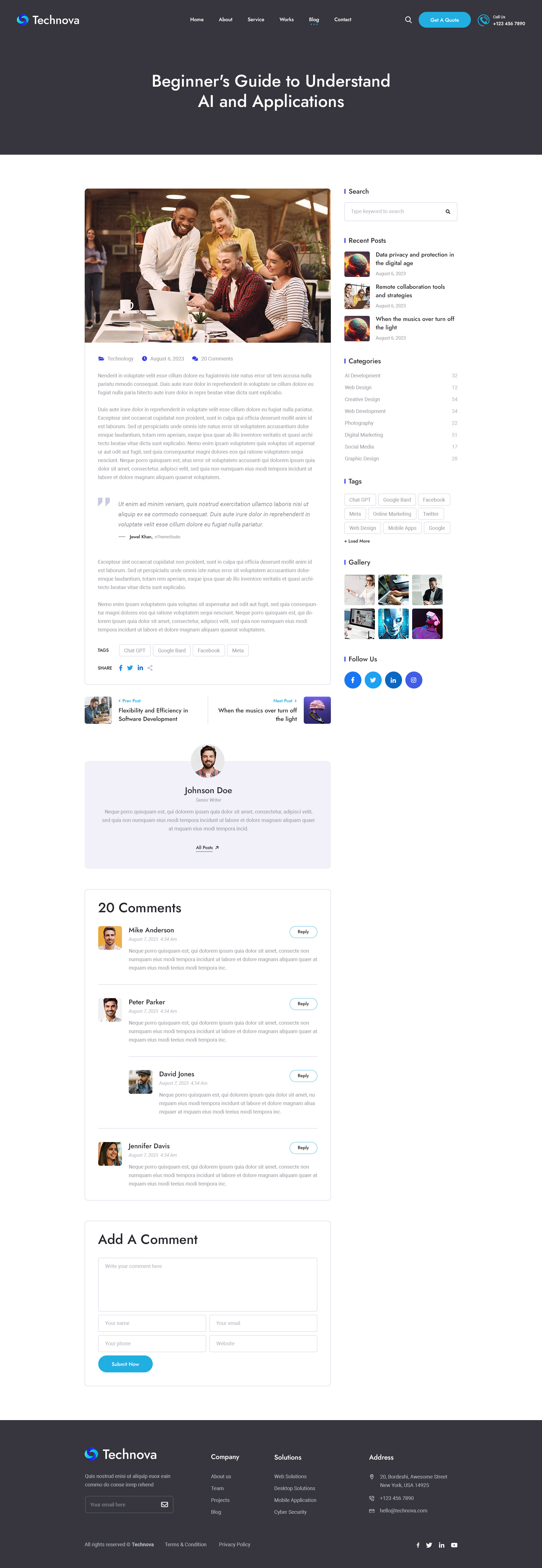 Technova - IT Startup & Agency HTML5 Template + RTL Support by wpmessiah