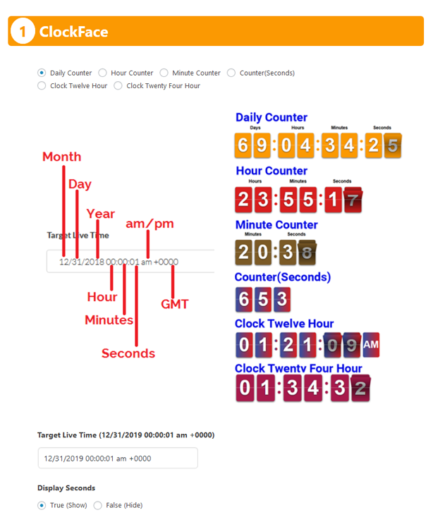 Flip Time Countdown Builder - Responsive Countdown Countup and Clock Builder for WordPress by ...