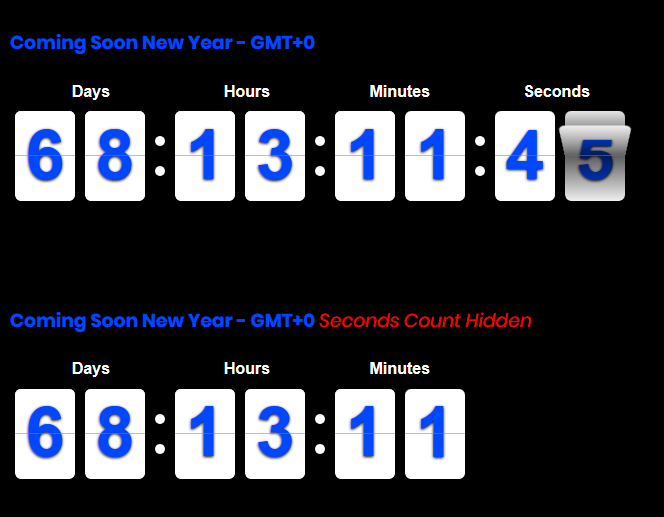 Flip Time Countdown Builder - Responsive Countdown Countup and Clock Builder for WordPress by ...