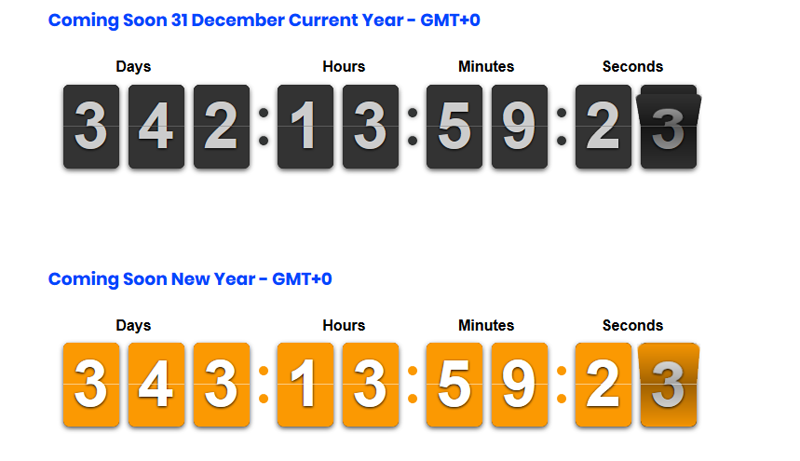 Flip Time Countdown Builder - Responsive Countdown Countup and Clock Builder for WordPress by ...