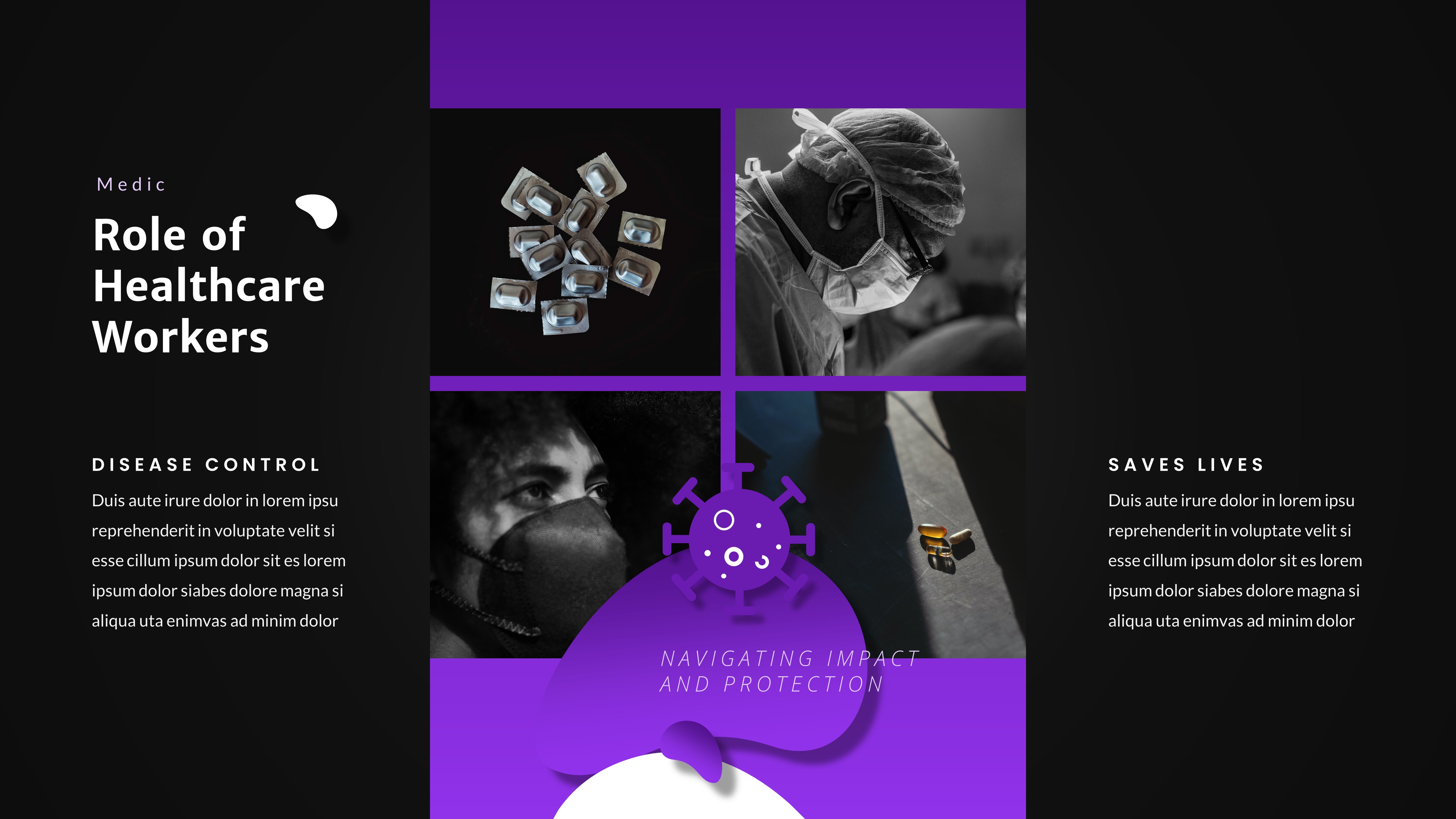 Disease and Virus Dynamics Powerpoint Template, Presentation Templates