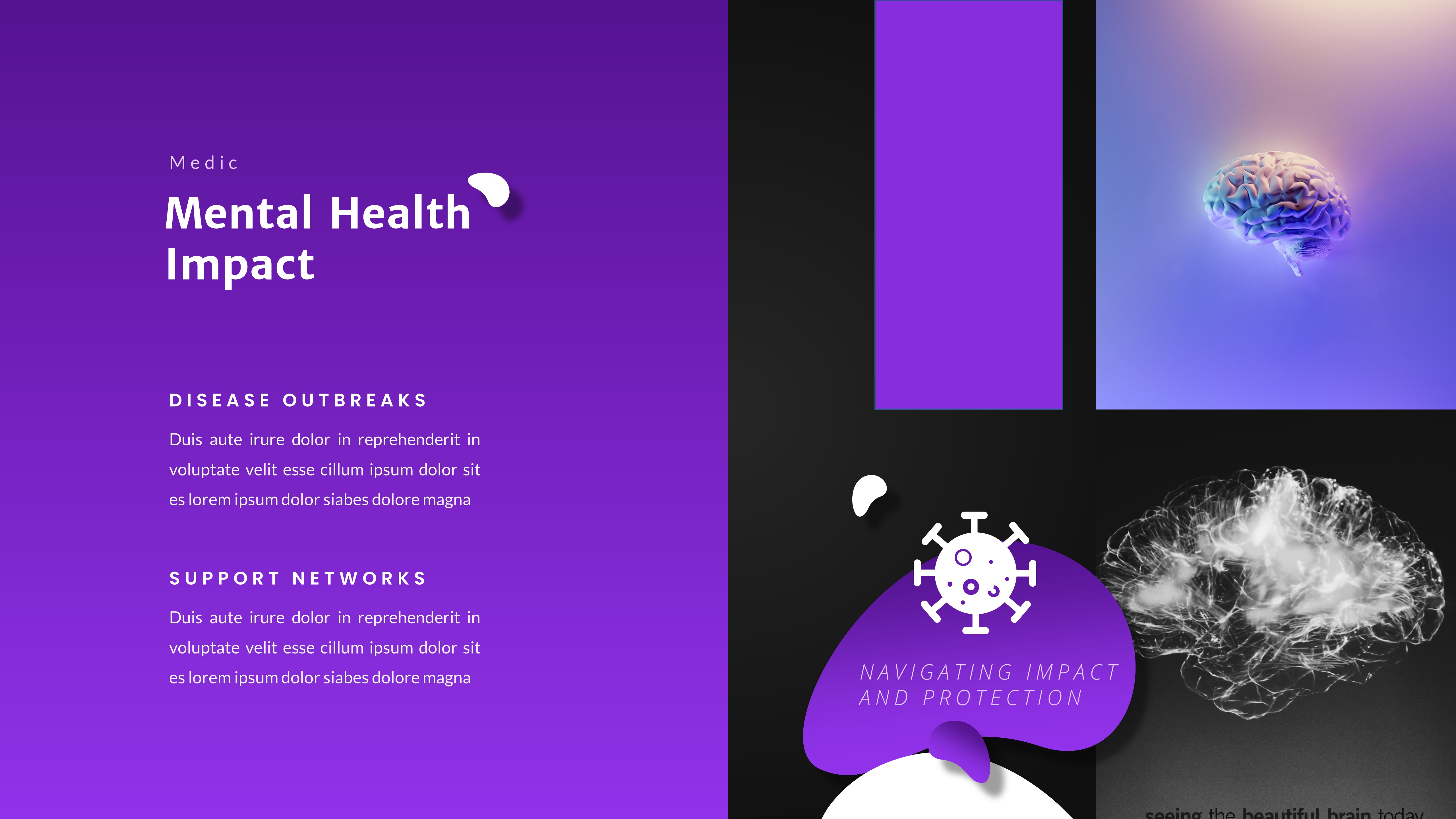Disease and Virus Dynamics Powerpoint Template, Presentation Templates