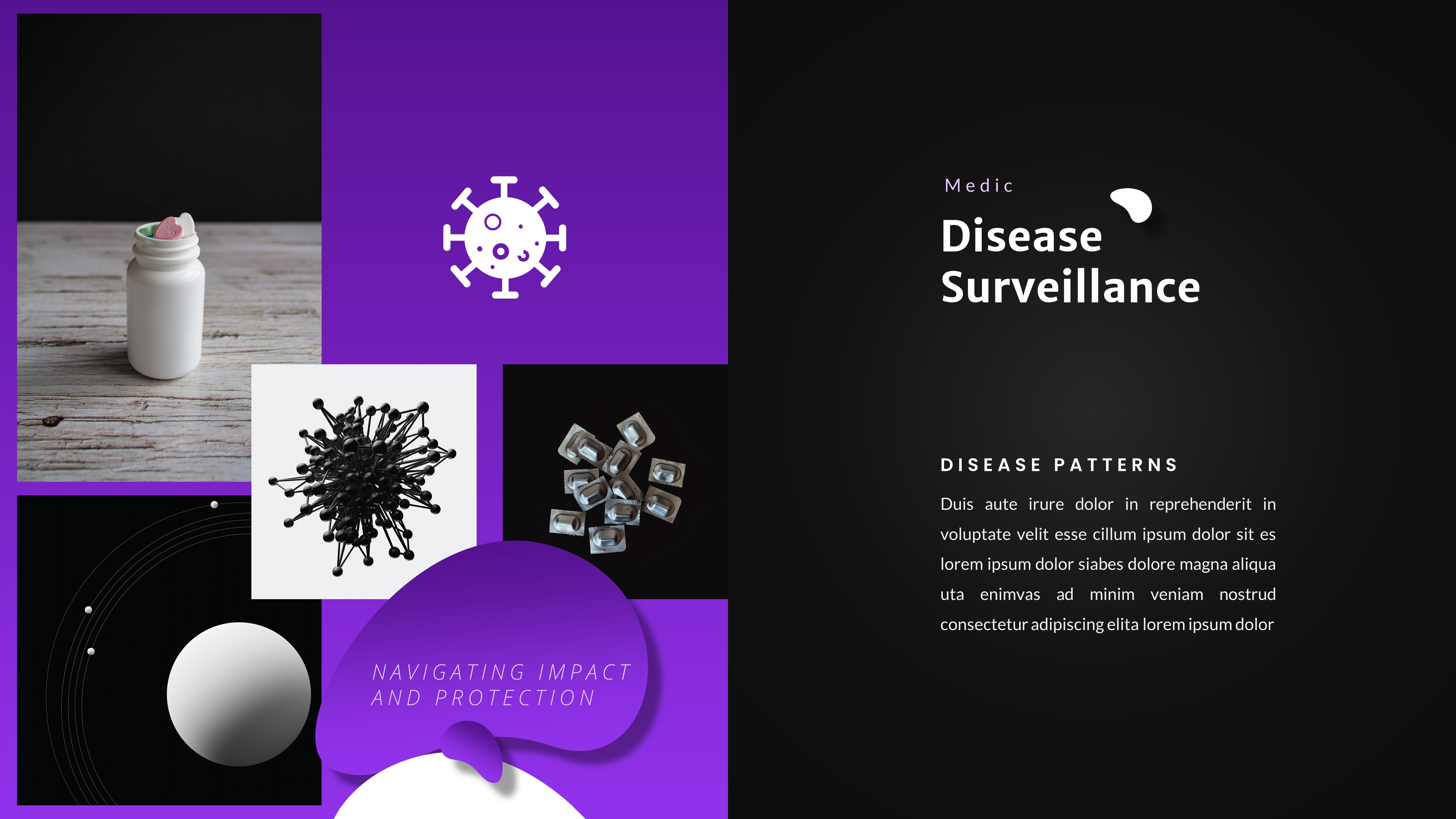 Disease and Virus Dynamics Powerpoint Template, Presentation Templates