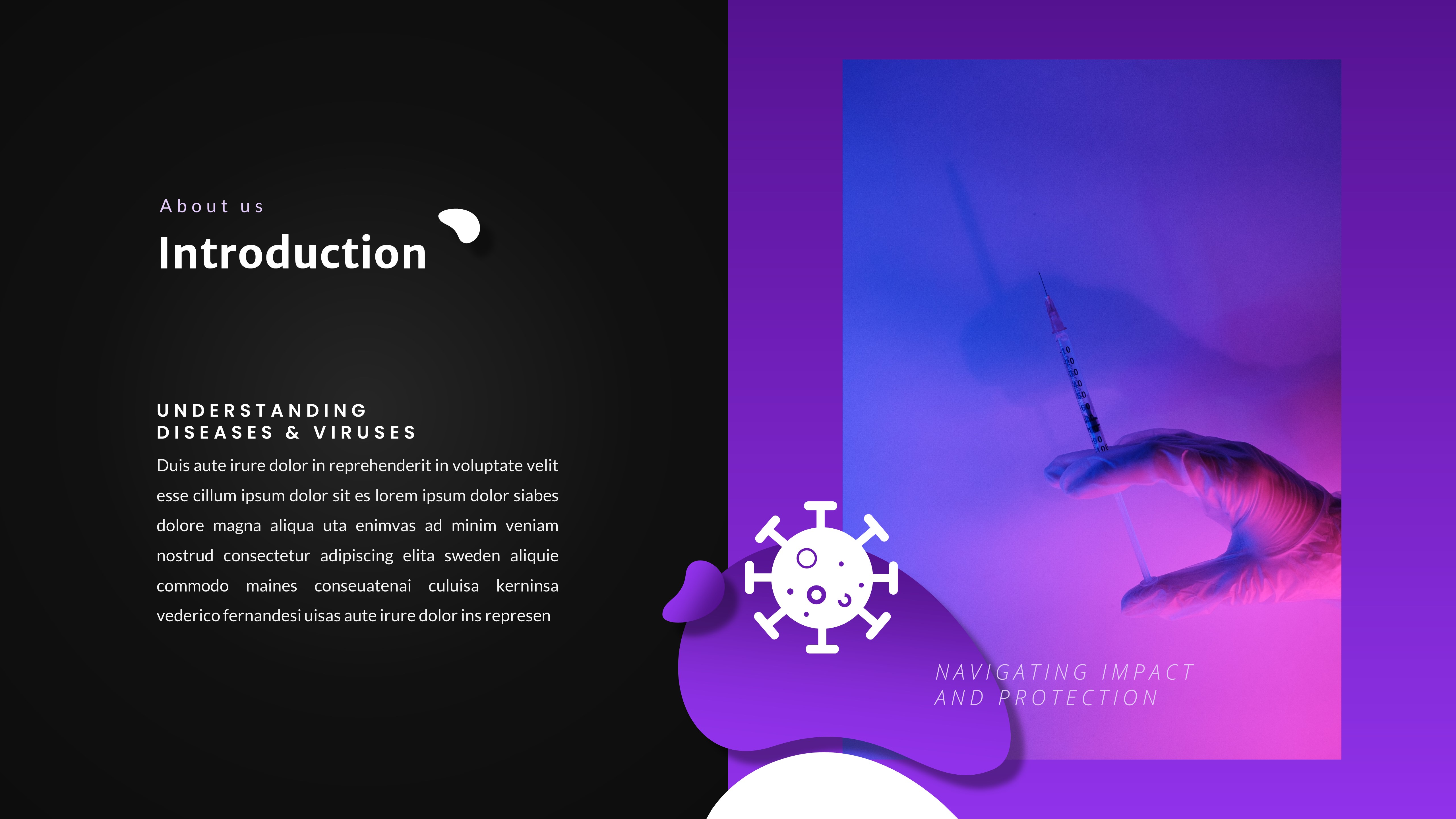 Disease and Virus Dynamics Powerpoint Template, Presentation Templates