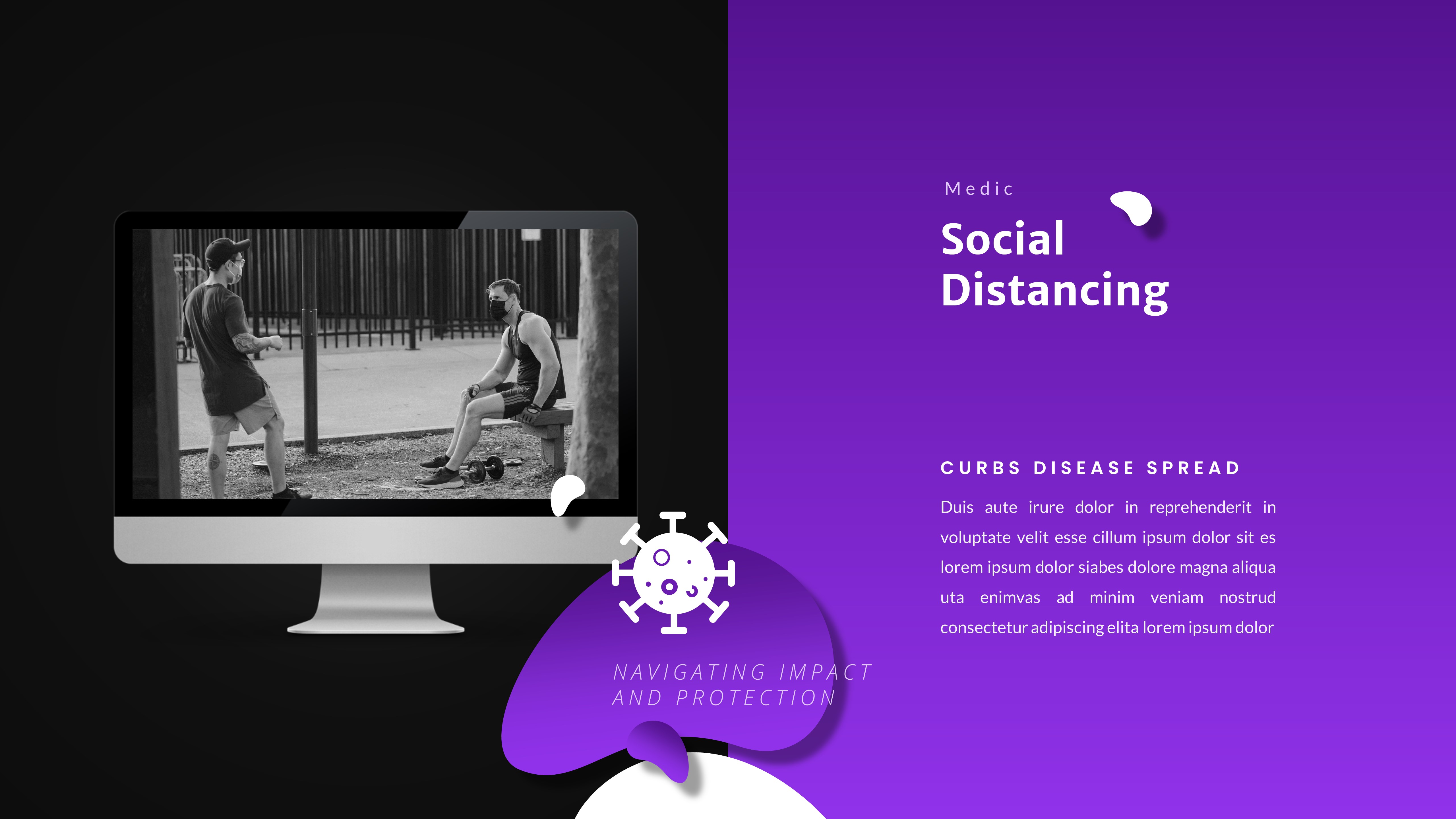 Disease and Virus Dynamics Powerpoint Template, Presentation Templates