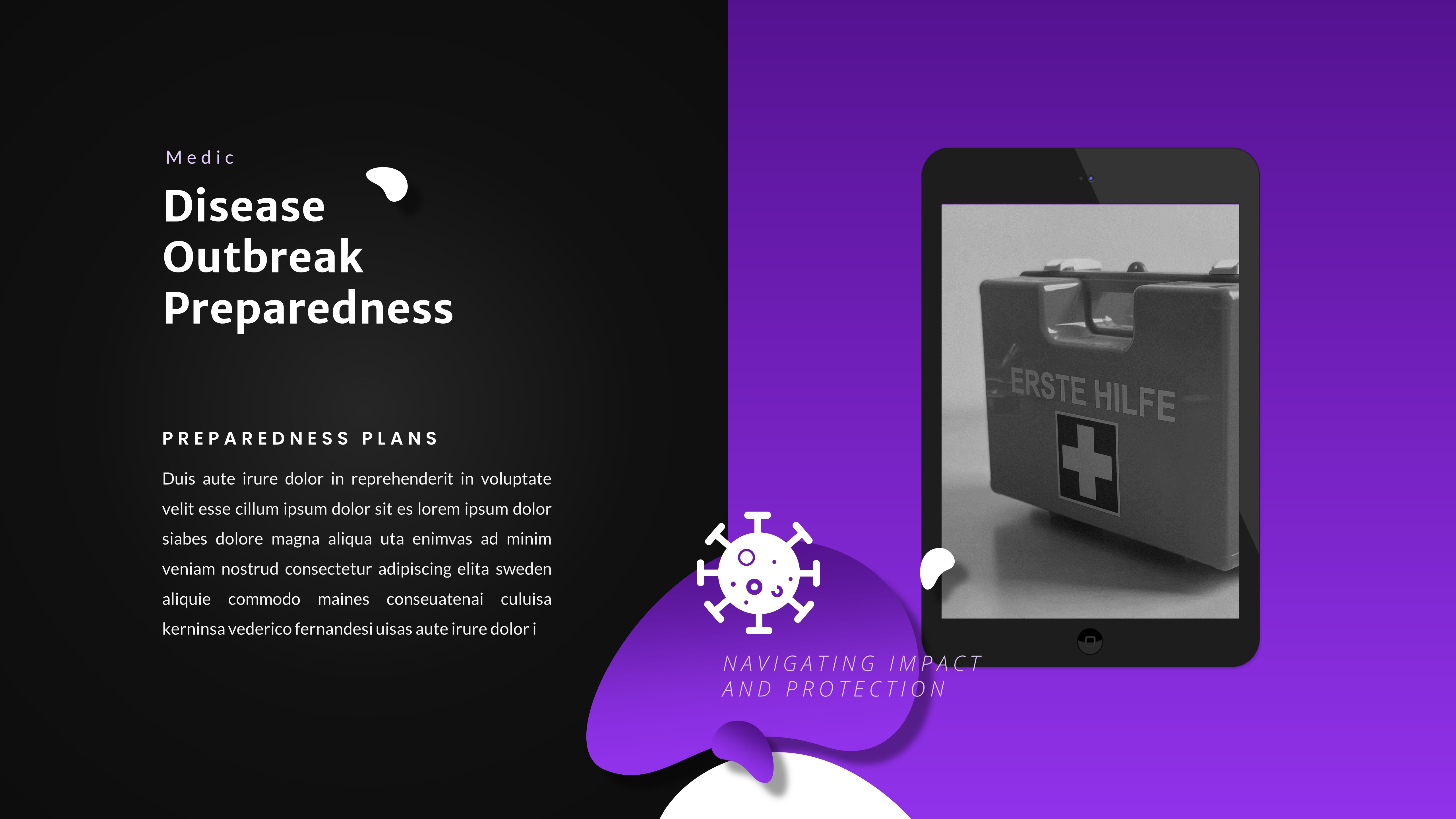 Disease and Virus Dynamics Powerpoint Template, Presentation Templates