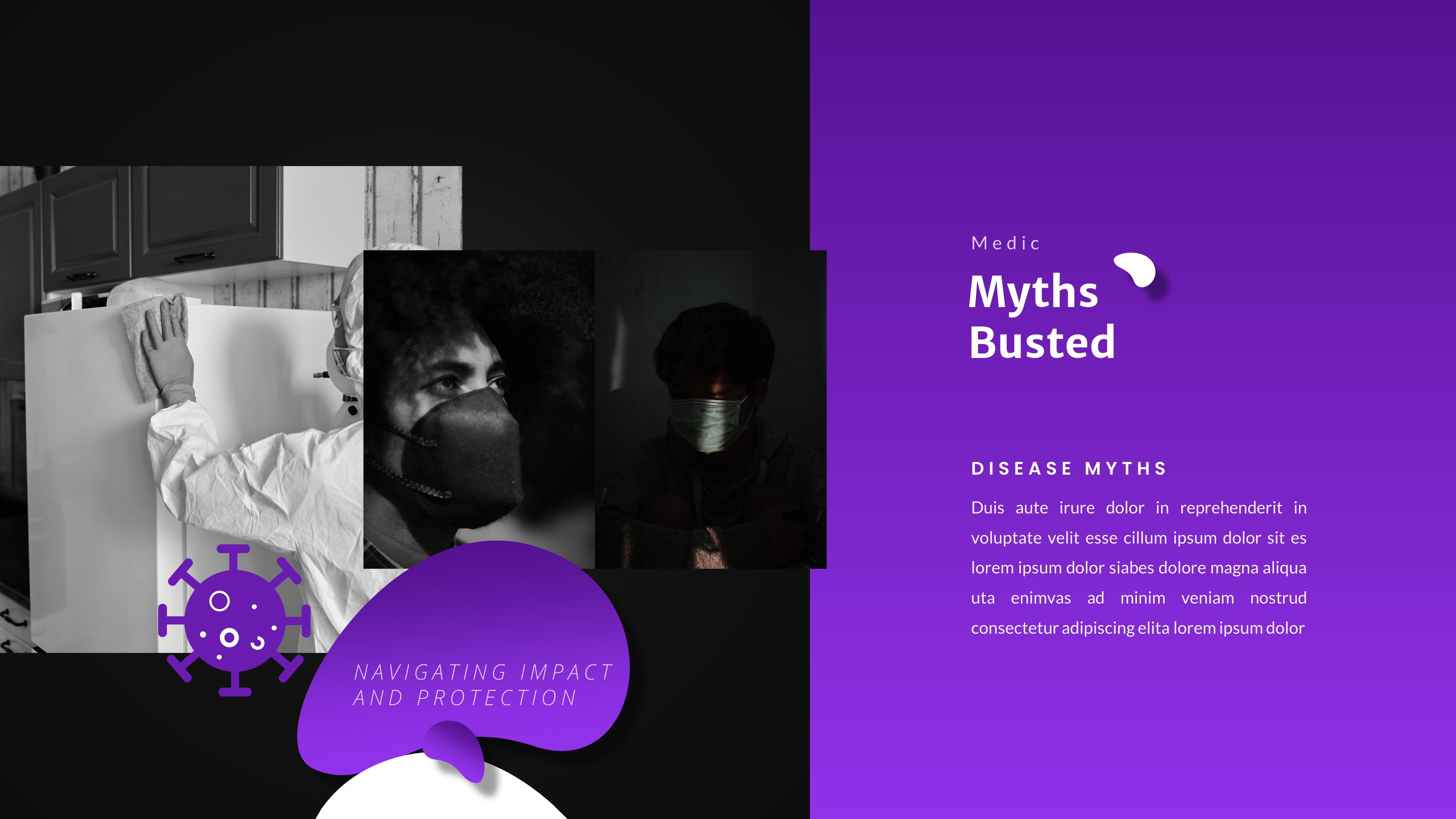 Disease and Virus Dynamics Powerpoint Template, Presentation Templates