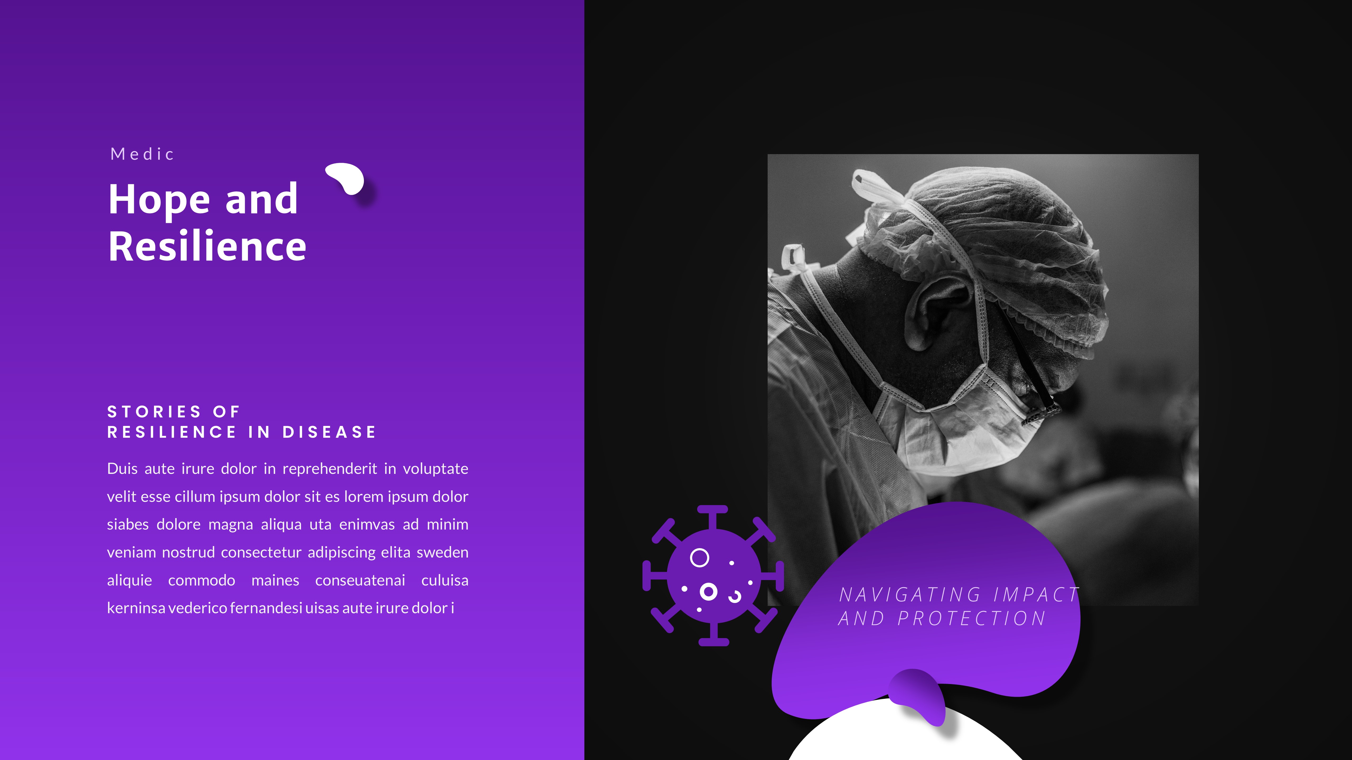 Disease and Virus Dynamics Powerpoint Template, Presentation Templates