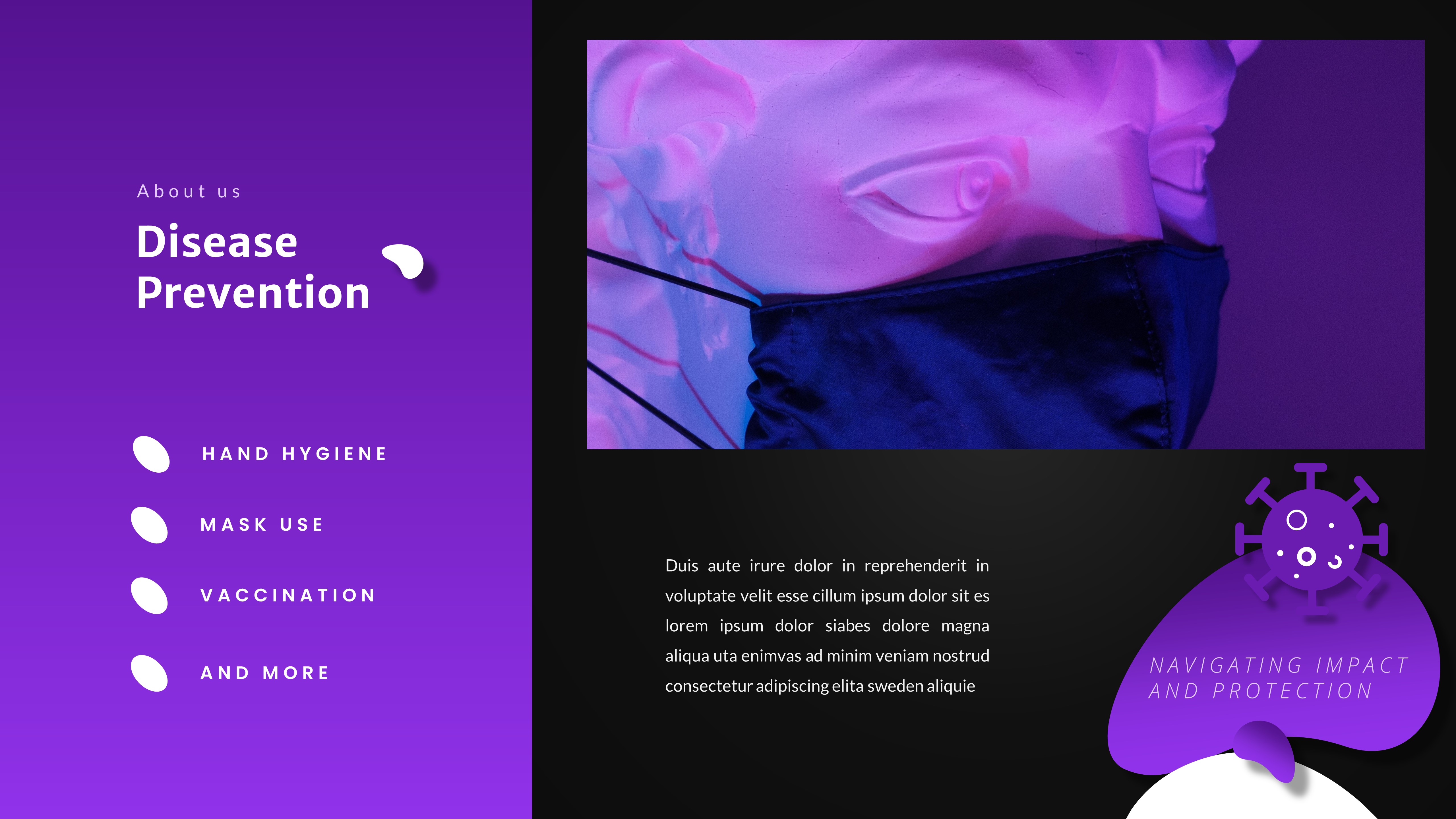 Disease and Virus Dynamics Powerpoint Template, Presentation Templates