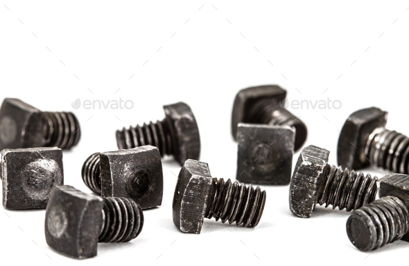 Special hardened screws , isolated on white background Stock Photo by ...