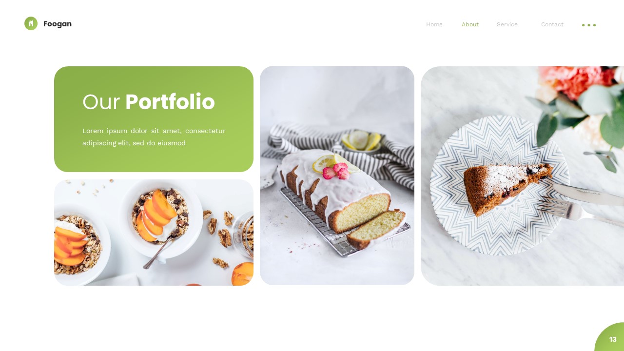 Foogan - Food Keynote Templates, Presentation Templates | GraphicRiver