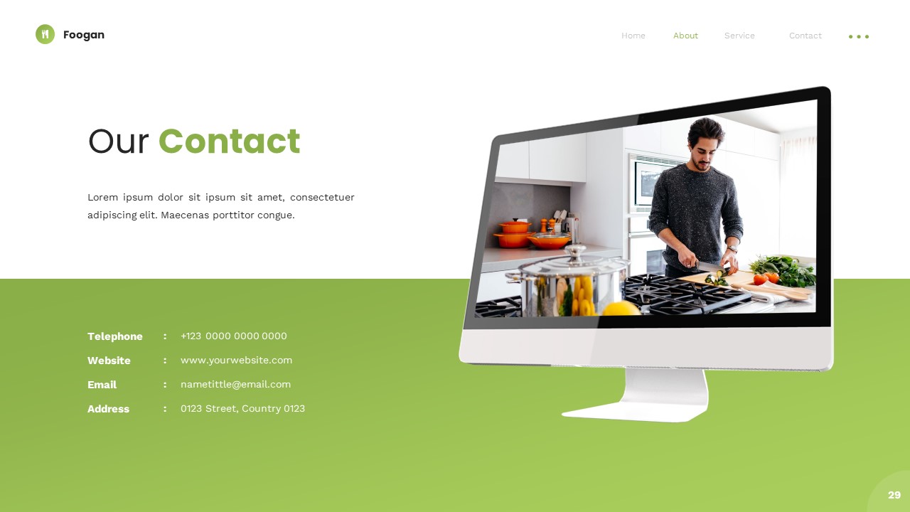 Foogan - Food Keynote Templates, Presentation Templates | GraphicRiver