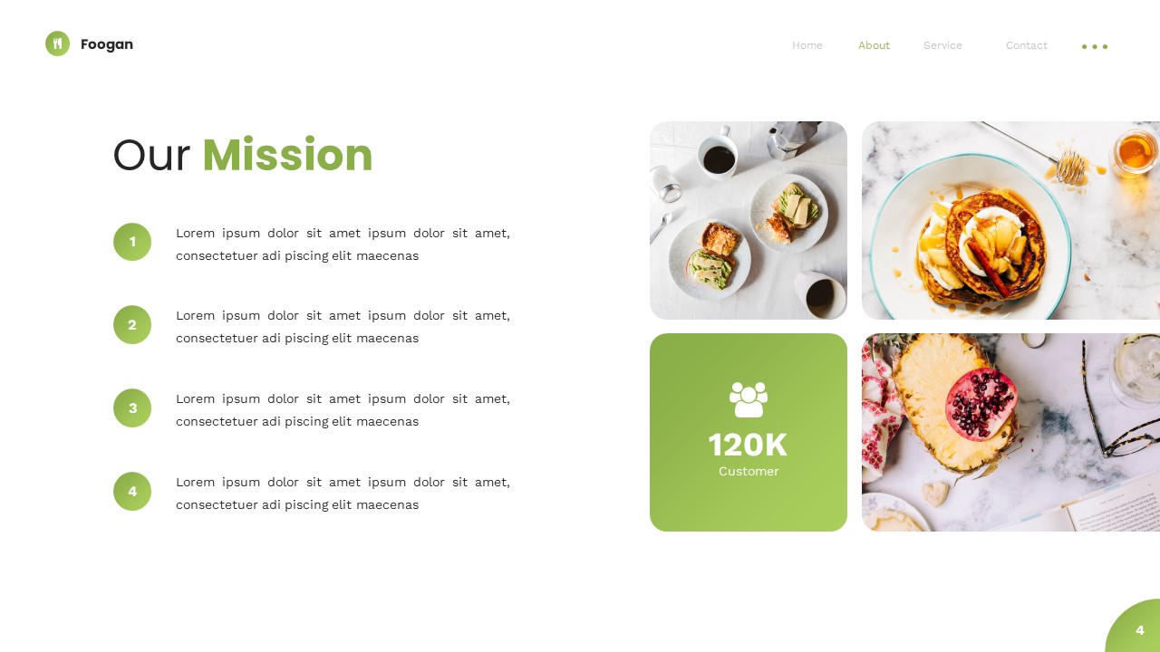 Foogan - Food Keynote Templates, Presentation Templates | GraphicRiver