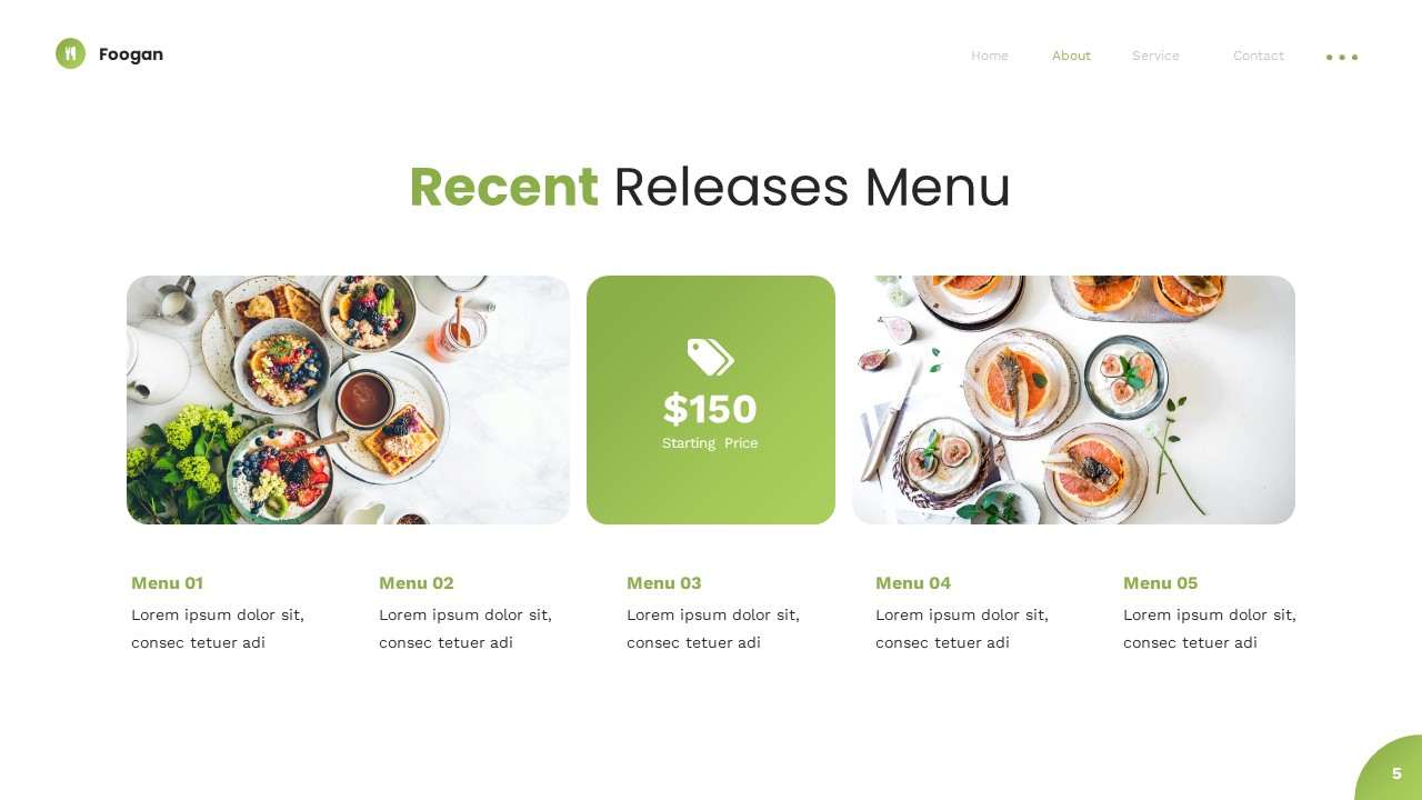 Foogan - Food Keynote Templates, Presentation Templates | GraphicRiver