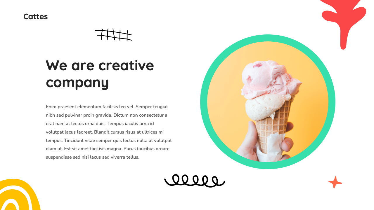Cattes - Creative Cute Google Slides Template, Presentation Templates
