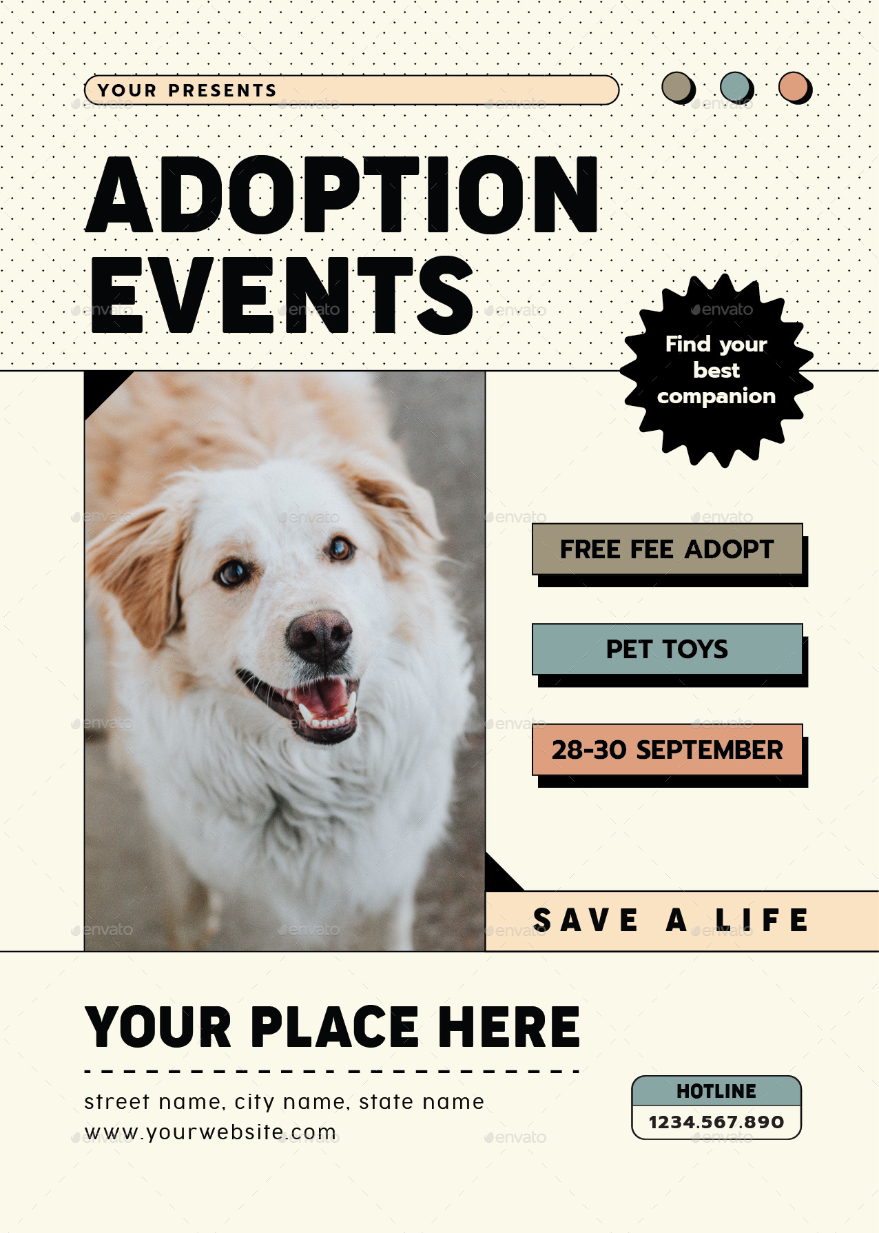 Pet Adoption Flyer, Print Templates | GraphicRiver