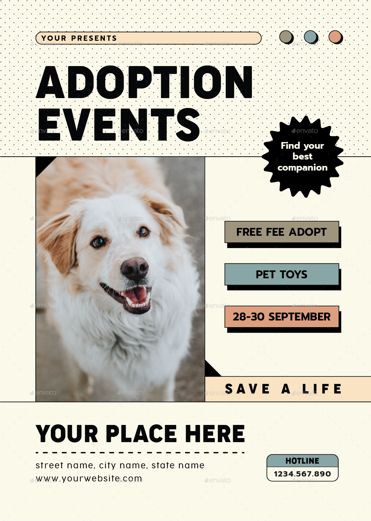 Pet Adoption Flyer, Print Templates | GraphicRiver