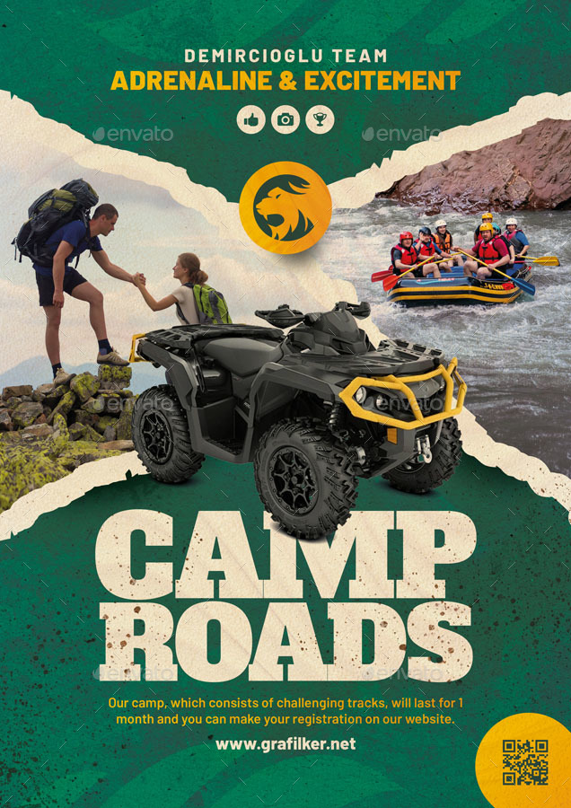 Camping Adventure Bundle Templates, Print Templates | GraphicRiver