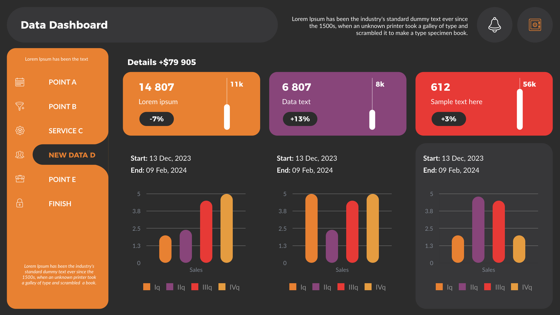 Project Data Dashboards Keynote Presentation Template, Presentation ...
