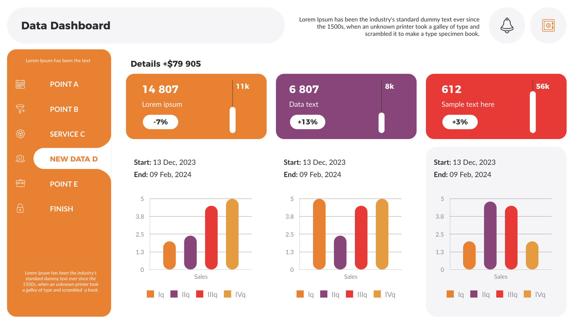 Project Data Dashboards Keynote Presentation Template, Presentation ...