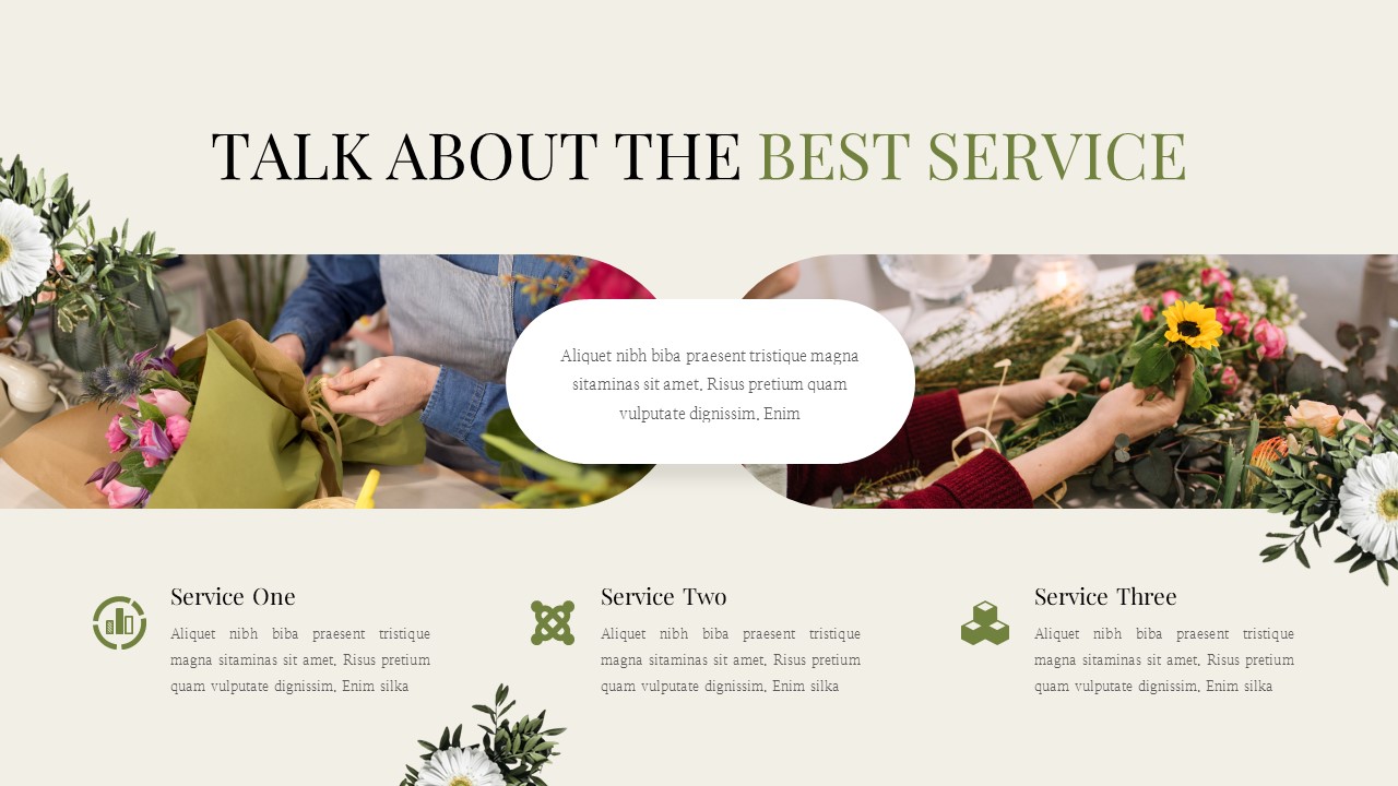 Premium Florist PowerPoint Template, Presentation Templates | GraphicRiver