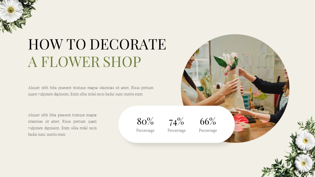 Premium Florist PowerPoint Template, Presentation Templates | GraphicRiver