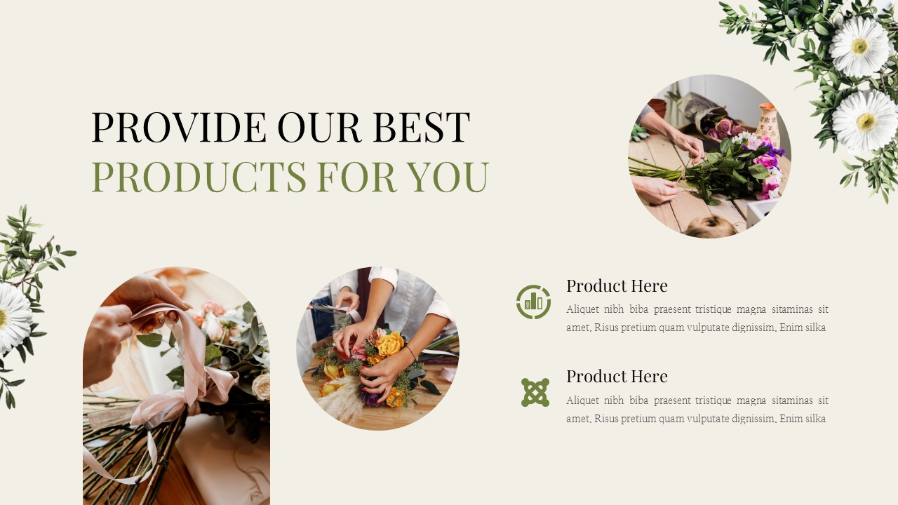 Premium Florist PowerPoint Template, Presentation Templates | GraphicRiver