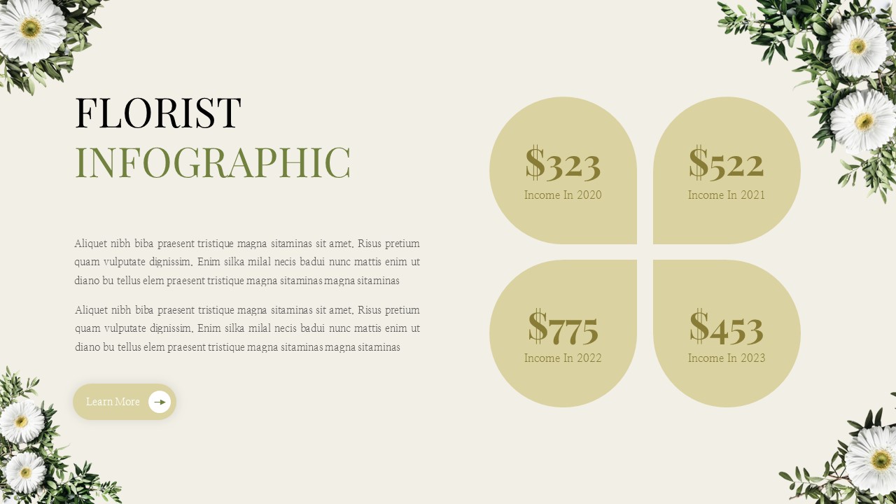 Premium Florist PowerPoint Template, Presentation Templates | GraphicRiver