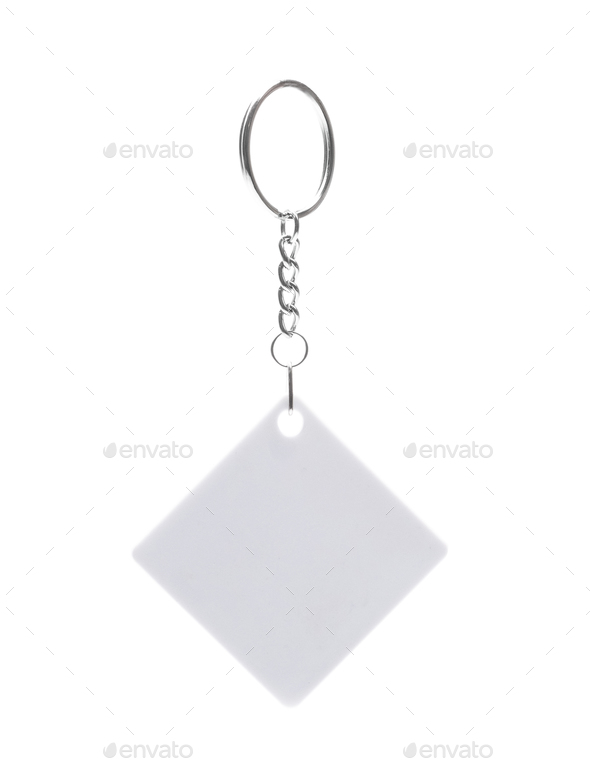 White square key holder with ring Stock Photo by AFGreen | PhotoDune