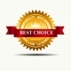 Vector Best Choice Label with Red Ribbon, Vectors | GraphicRiver
