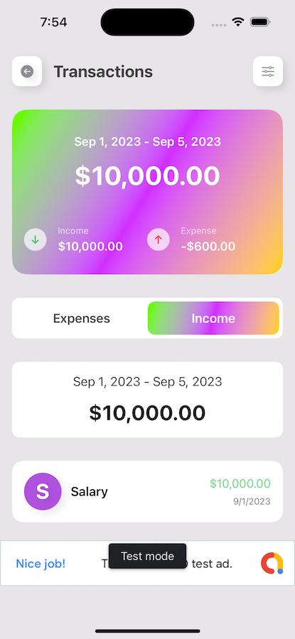 Expense Tracker Ios App Coredata Admob Swiftui By Ebrahimhabiya123