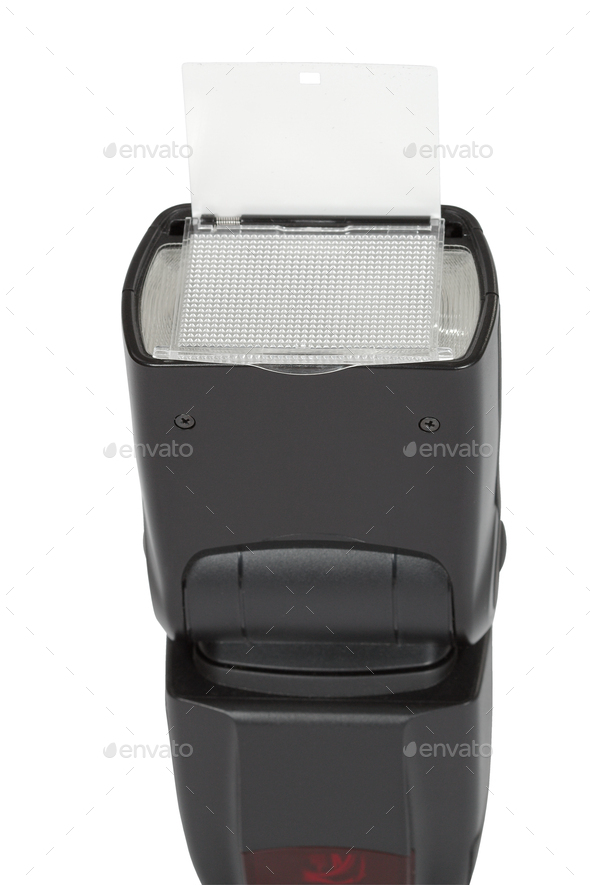 Digital auto flash, isolated on white background, with clipping path ...