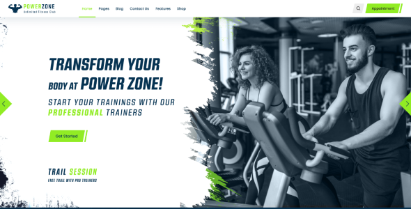 PowerZone - Fitness, Workout & Gym Figma Template by DexignZone | ThemeForest