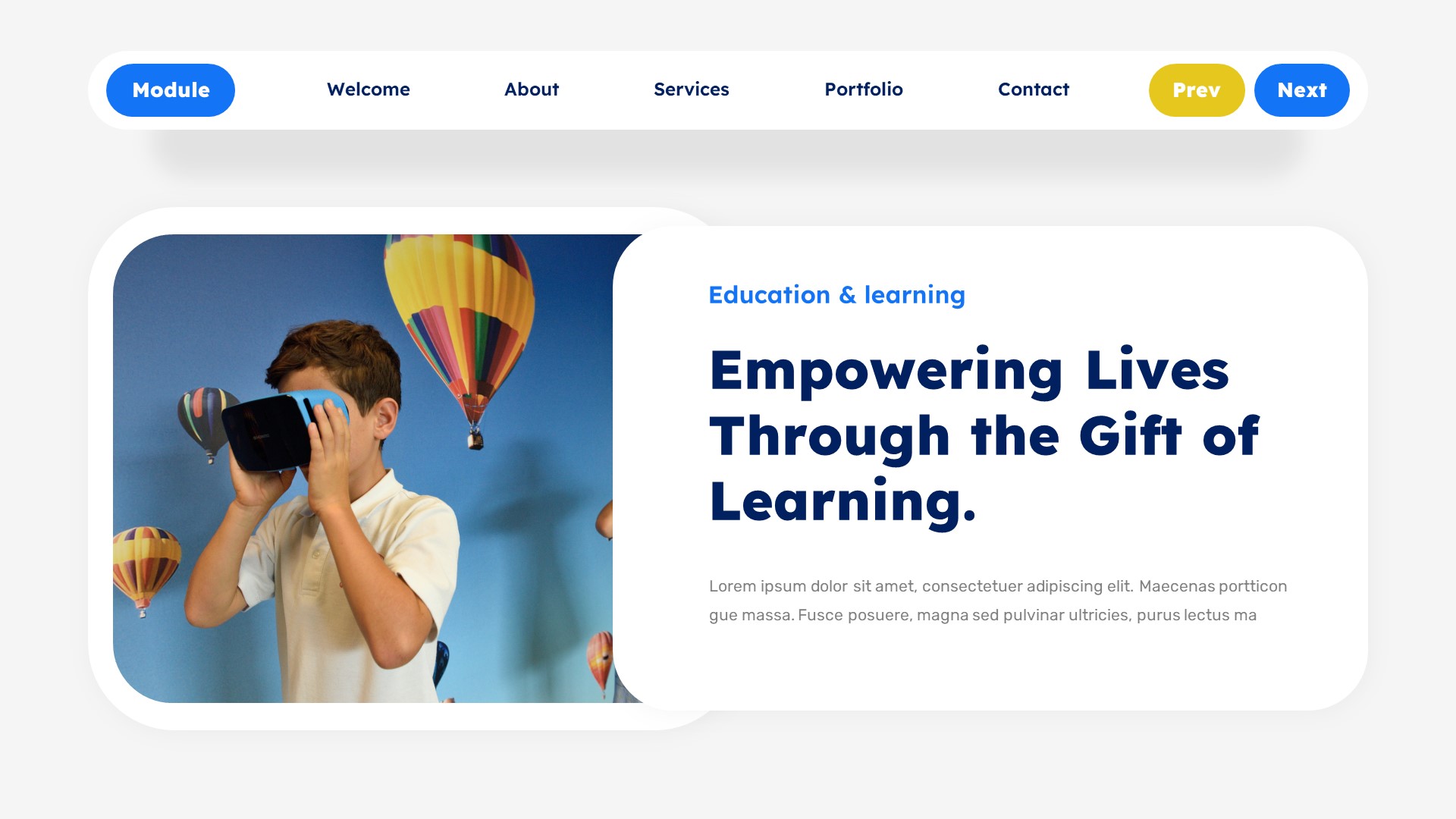 Module - Education & Learning Powerpoint Template, Presentation Templates