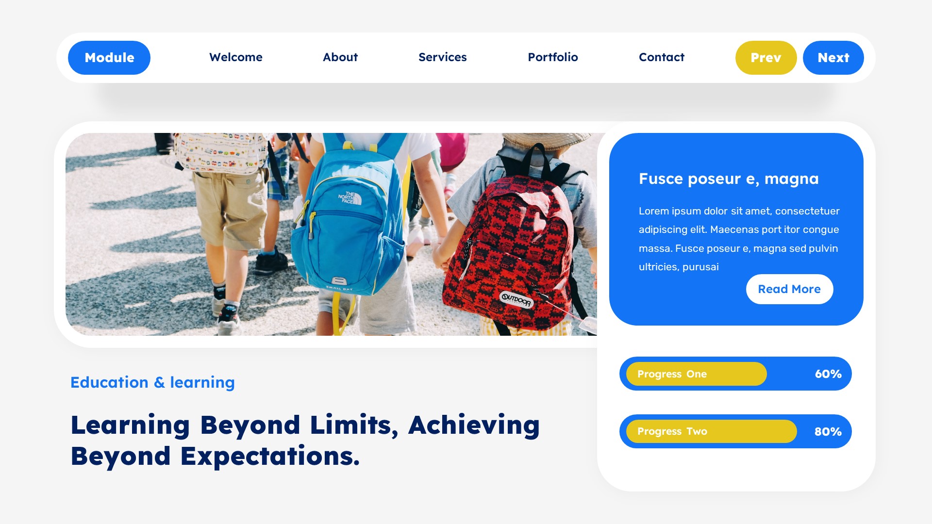 Module - Education & Learning Keynote Template, Presentation Templates