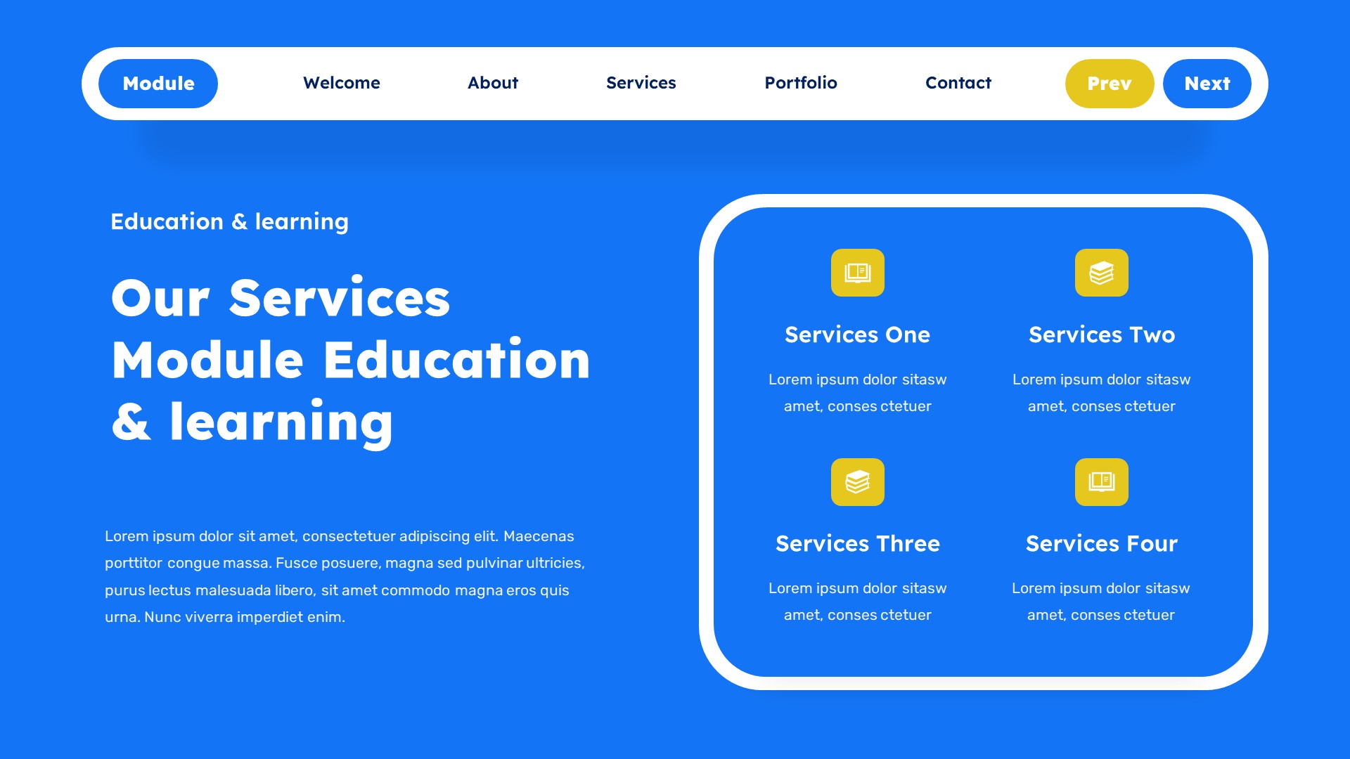 Module - Education & Learning Keynote Template, Presentation Templates