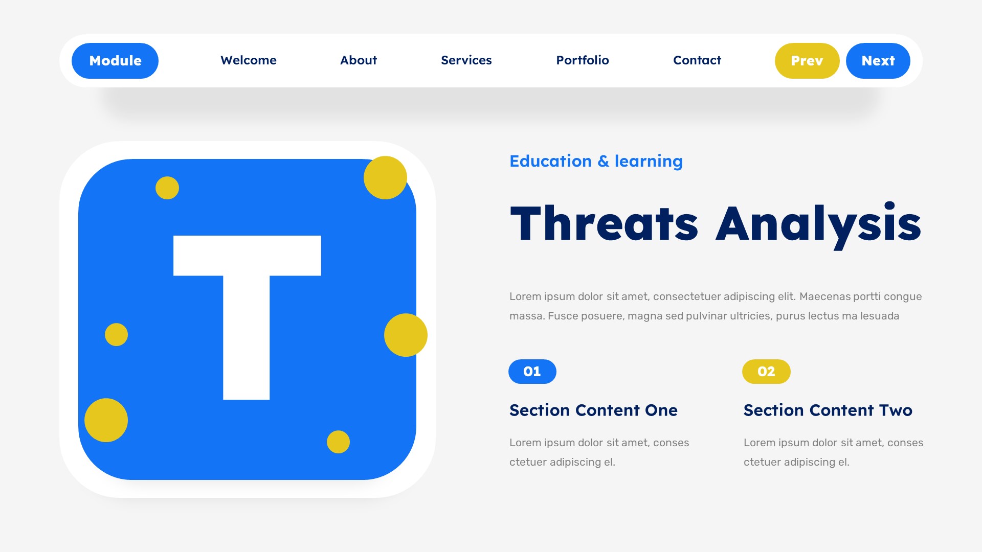 Module - Education & Learning Keynote Template, Presentation Templates