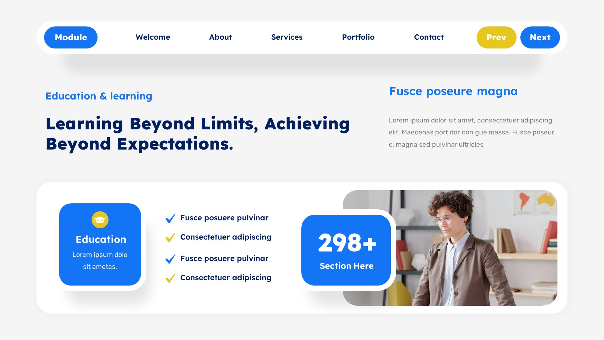 Module - Education & Learning Keynote Template, Presentation Templates